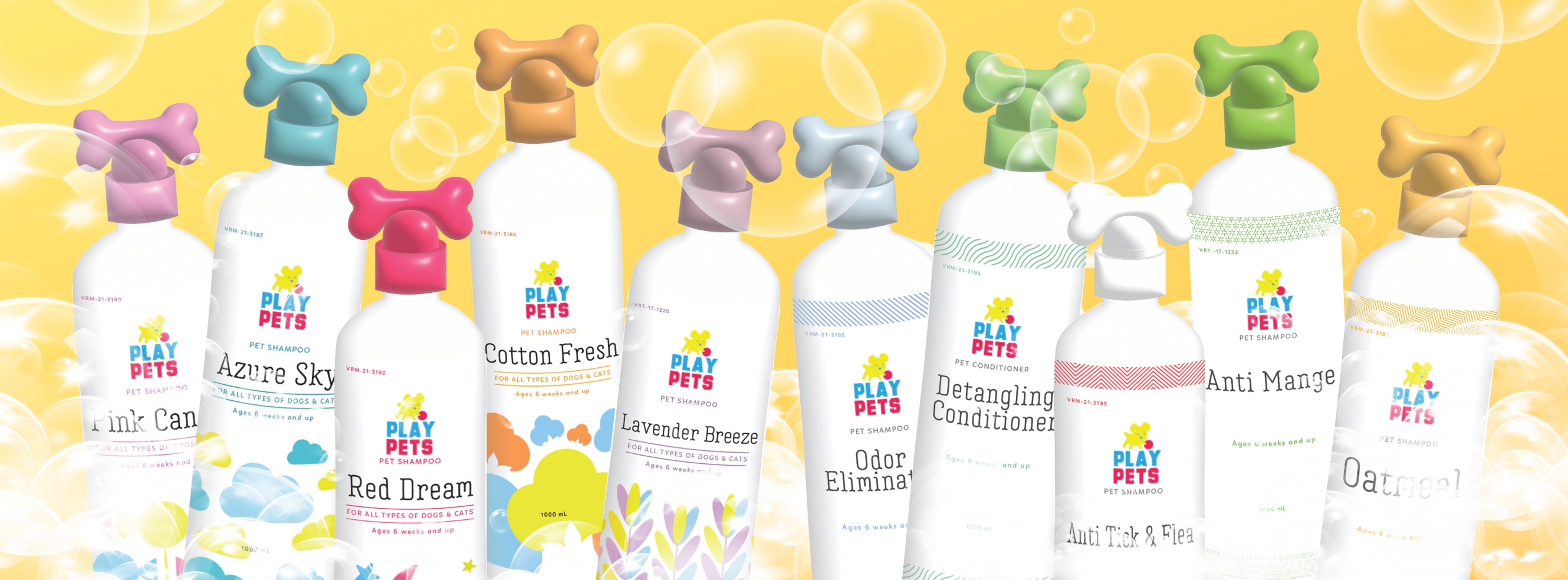 Play Pets Pet Shampoo / Conditioner 250ml or 1000ml (For Dogs and Cats ...