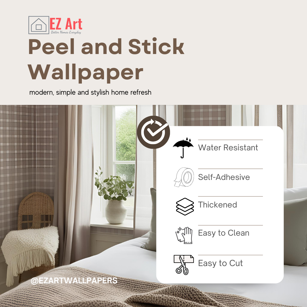 EZ Art WALL PAPER Yakal yellow brown wood design for table door ...