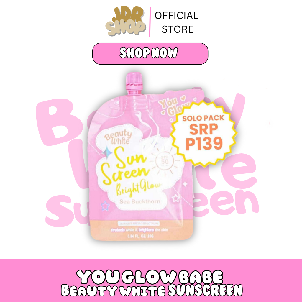 Beauty White Sunscreen by You Glow Babe SPF 50 PA+++ – Bright Glow, Sun ...