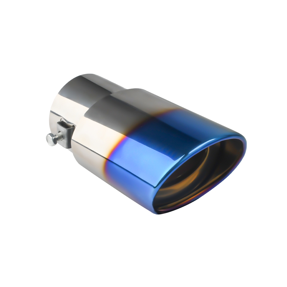 HKS Universal Car Exhaust Muffler Tip Round Stainless Steel Chrome Tail Muffler Exhaust Tip ...