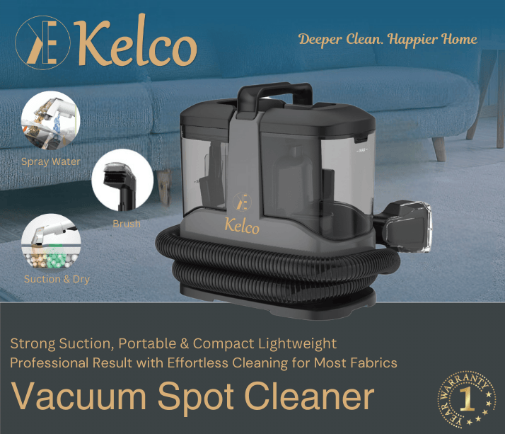 KELCO SC01 Portable Wet & Dry Vacuum Spot Cleaner (Carpet,Sofa,Bed ...