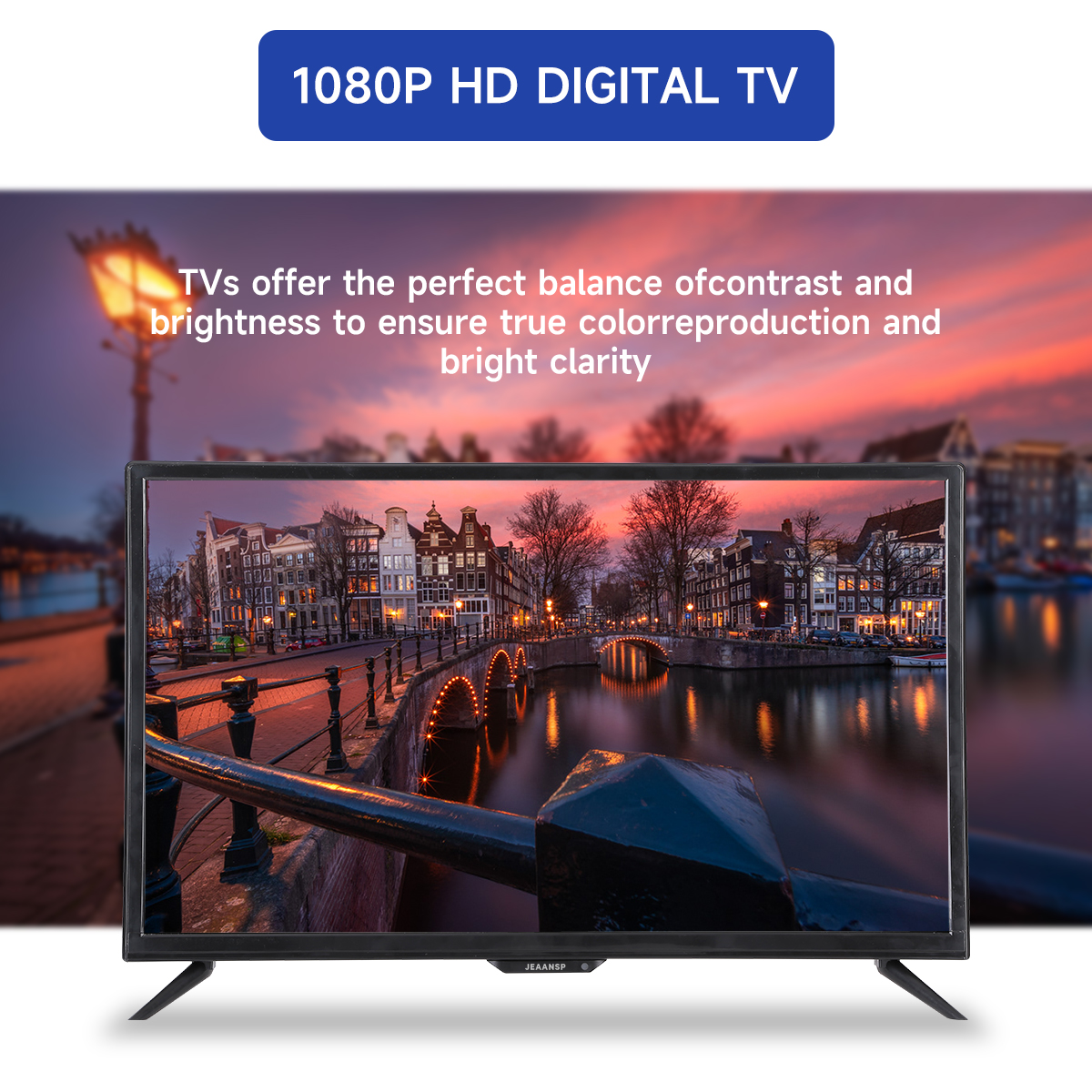 JEAANSP Digital TV 19 22 24 26 Inch+Smart BOX DTV 1080P ISDB-T2 Smart ...