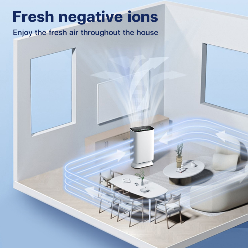 HEPA filter air purifier portable intelligent anti-bacterial ...