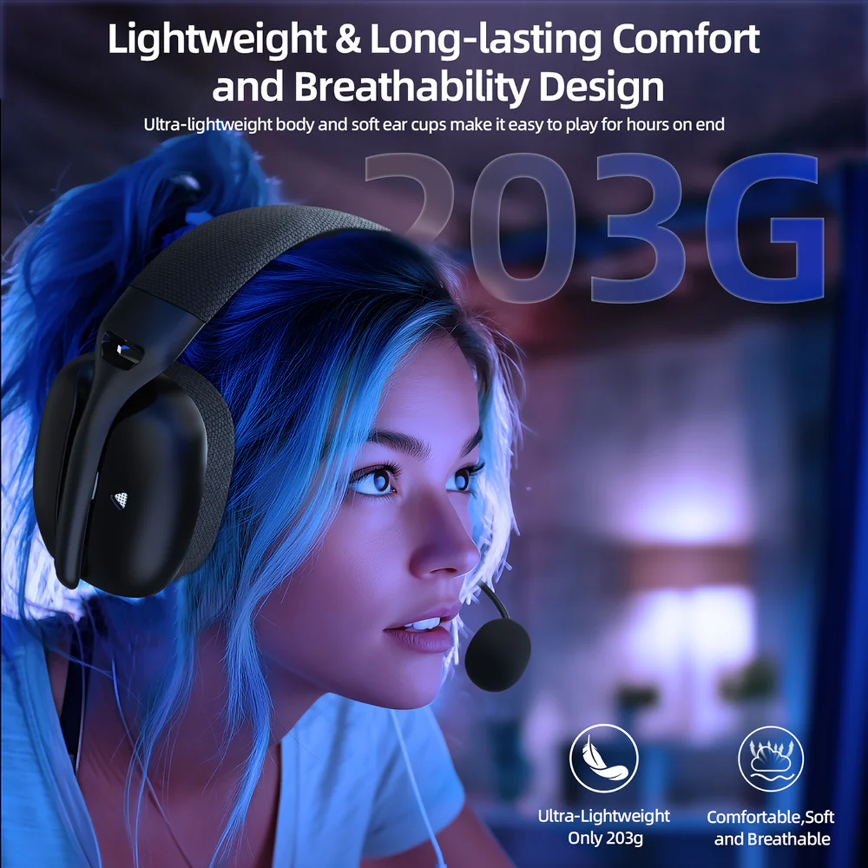 Attack Shark L80 PRO Tri-Mode Wireless Dual Microphone Lightweight Low ...