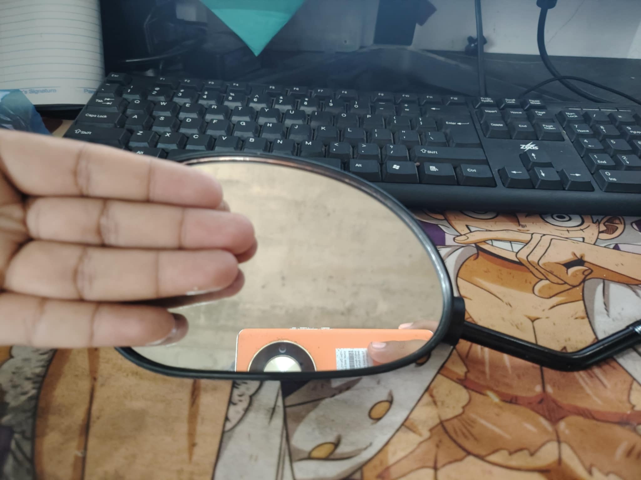 SYM BONUS 110 Motorcycle Side Mirror stock mirror big mirror type short ...
