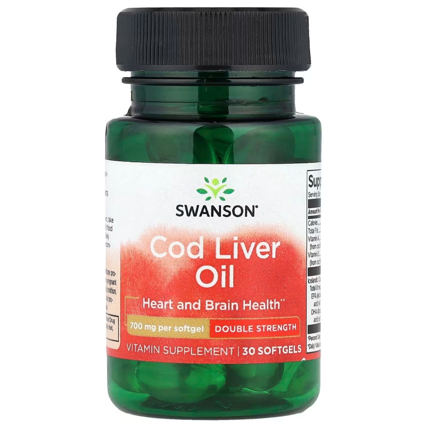 Swanson, Cod Liver Oil, Double Strength, 30 Softgels | Shopee Philippines