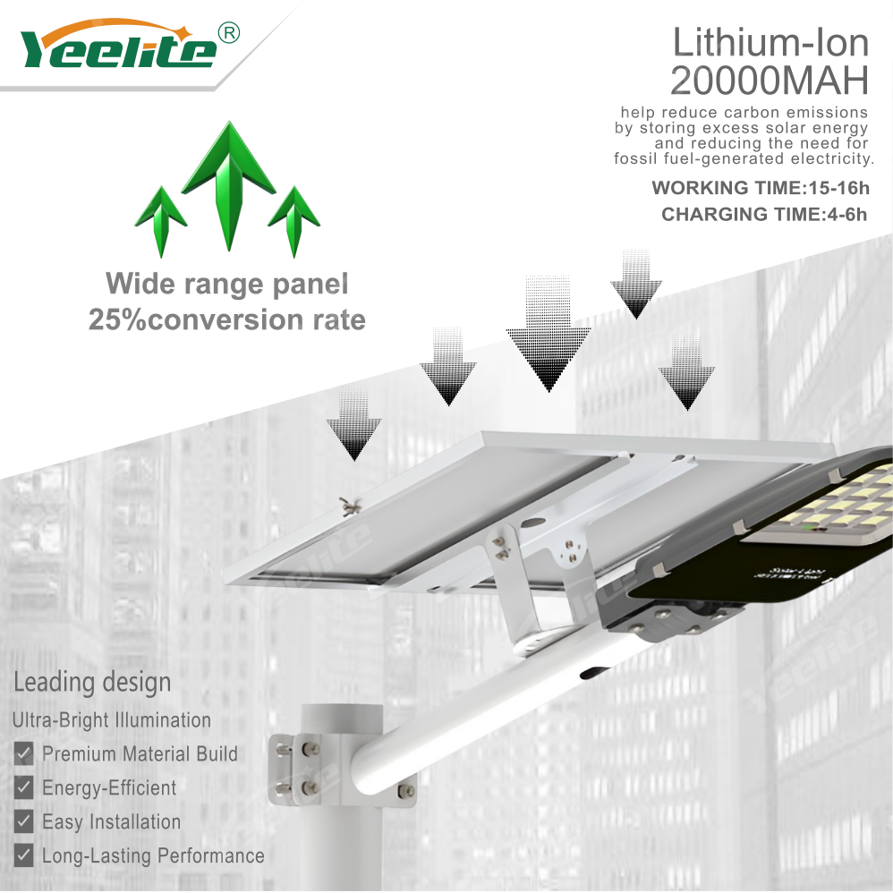 YEELITE 500W Solar split street light IP65 LED Remote control Long ...