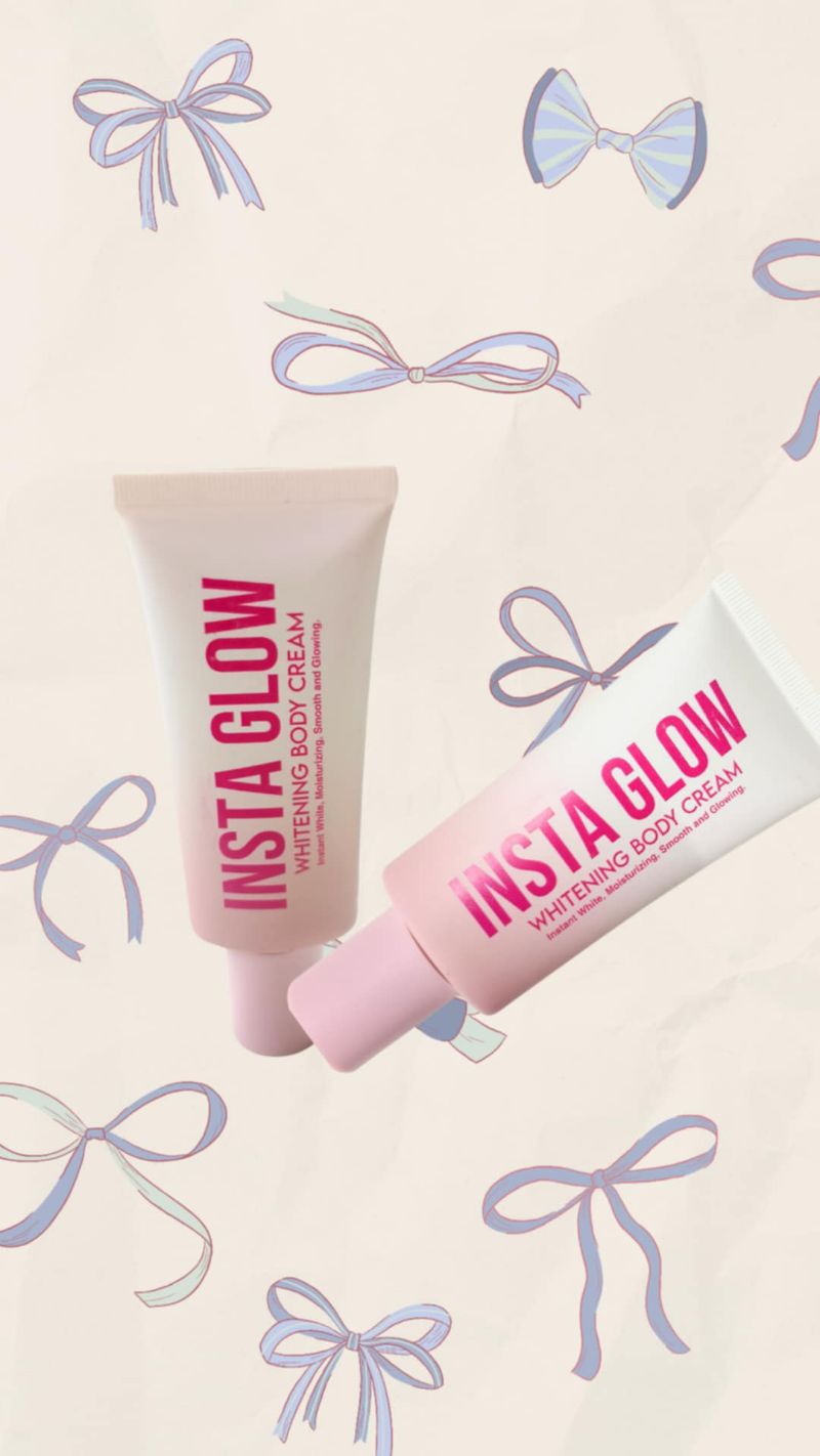 INSTAGLOW WHITENING BODY CREAM INSTANT GLOWING CREAM 50g | Shopee ...
