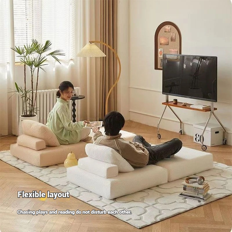 【COD】Tofu block sofa, lazy sofa, folding sofa bed, multi-functional ...