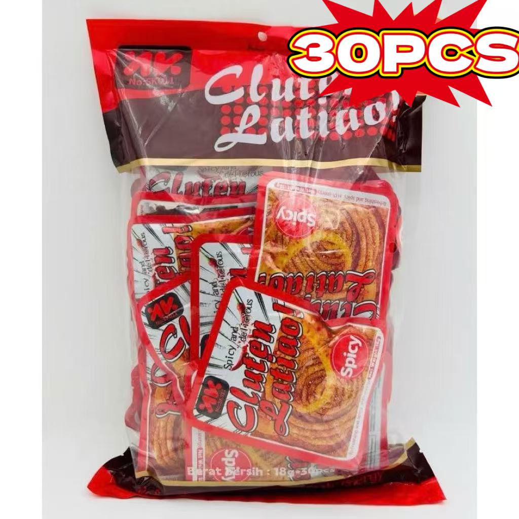 30pcs Roll Gluten Latiao Spicy And Delicious A Fiery Taste Individually ...