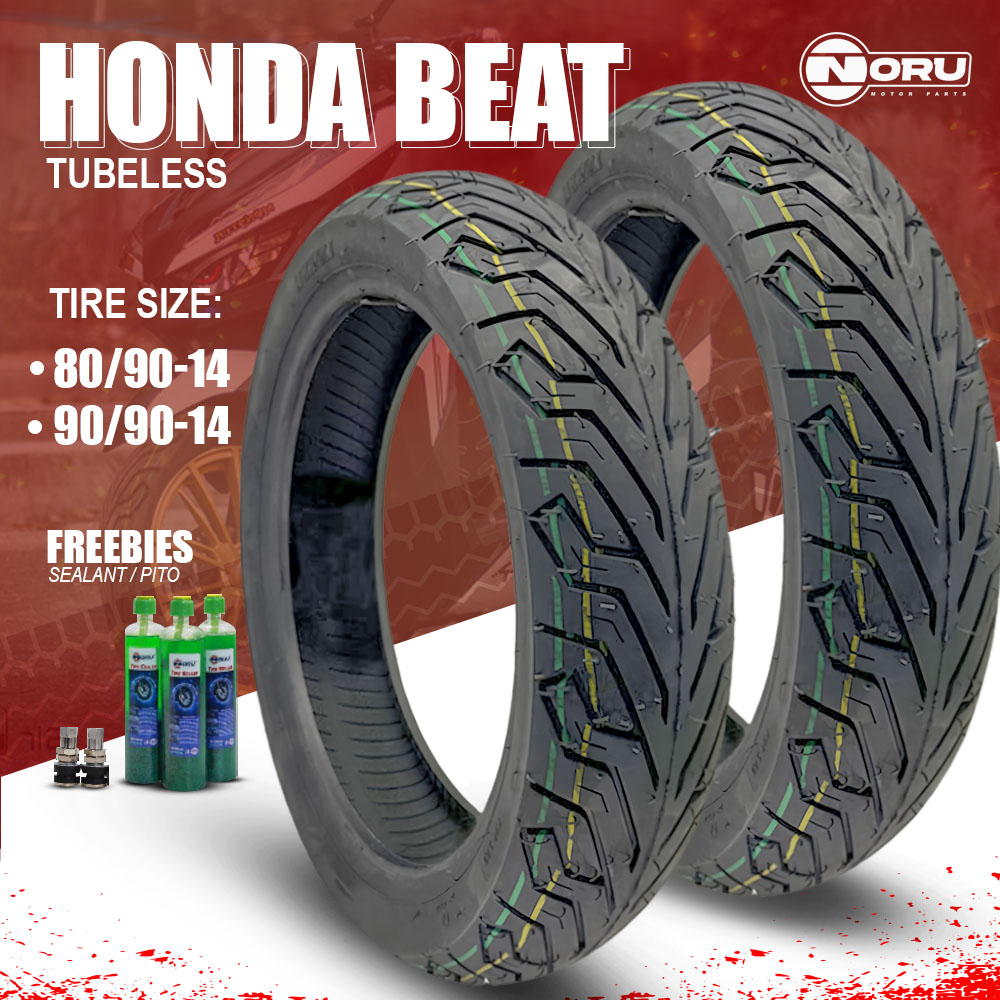 [ 2-PCS ] MOTOLAB HONDA BEAT MOTORCYCLE TUBLESS TIRE HIGH-QUALITY PRODUCT MADE FROM MALAYSIA ...