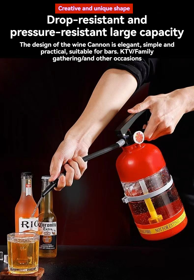 1.5L Fire Extinguisher Drink Dispenser Party Beer Water/Juice Dispenser ...