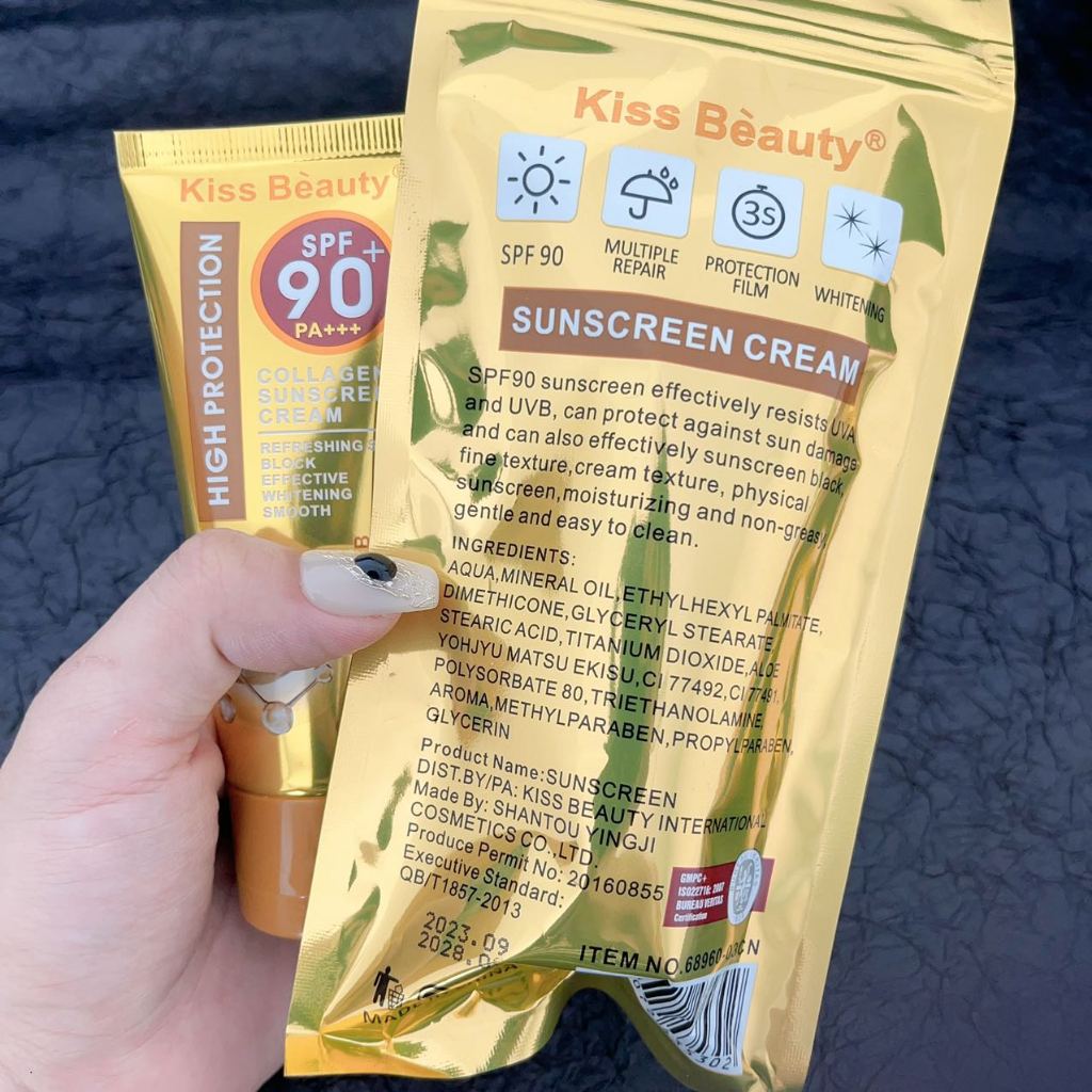 【BUY 1 TAKE 1 】 Collagen Sunscreen Cream SPF 90+ Sunblock Lotion ...