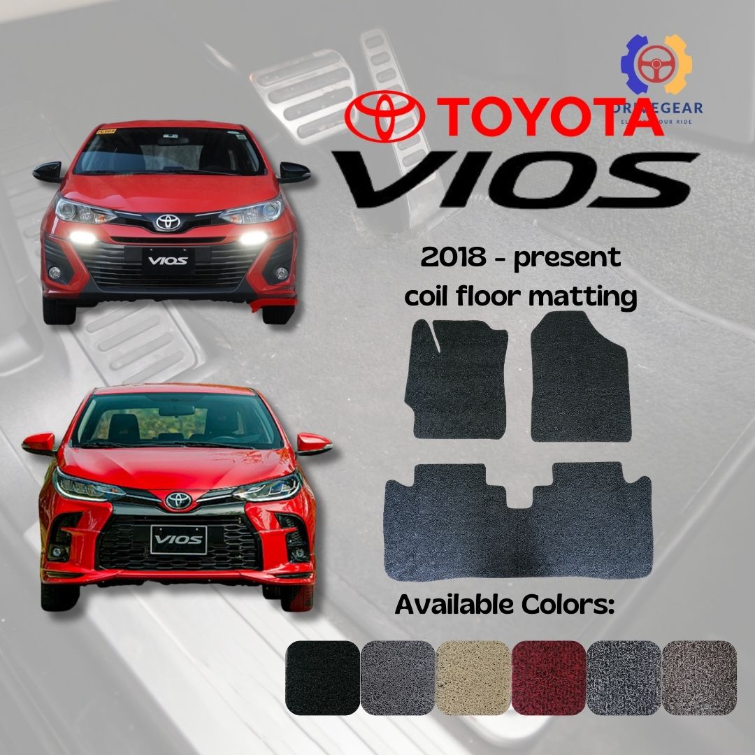 Toyota Vios 2018 - present Spaghetti Floor Mat Car Mat with spikes ...