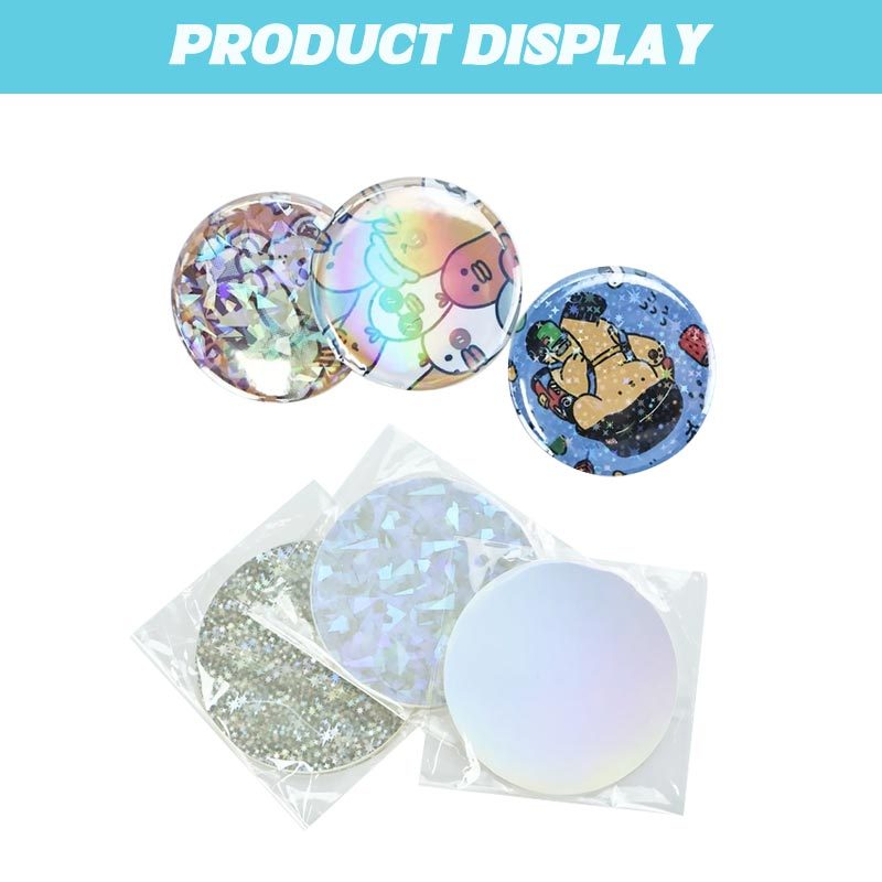 Creative Mylar Film 50PCS For Badge Glass Shards / Stars / Rainbow Film ...