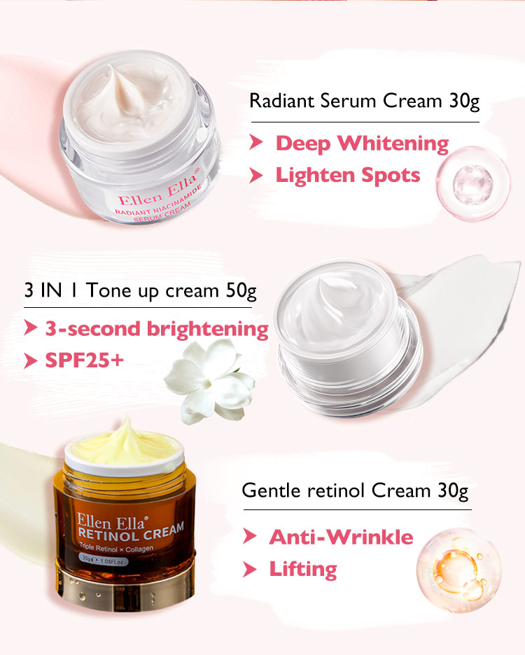 Ellen Ella Niacinamide Serum Cream 3 IN 1 Tone Up Cream Whitening ...