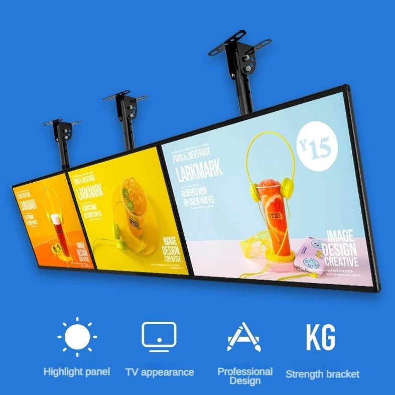 LED TV Light Box Menu Board LED Light Box Menu Board Hanging For ...
