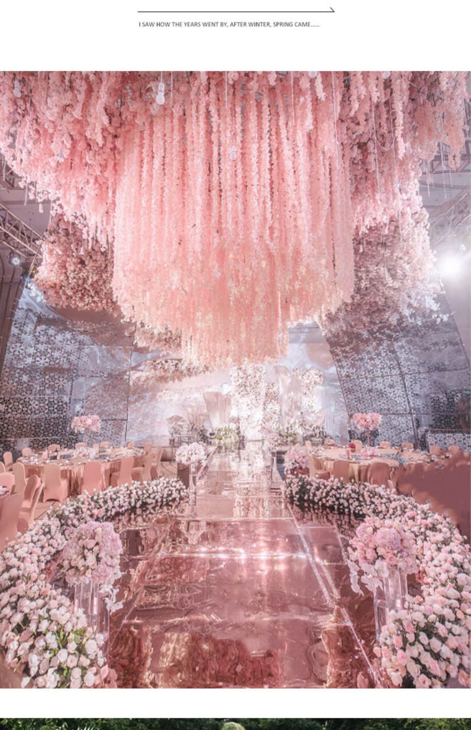 12PCS Artificial Wedding Decor Hanging Plant Fake Amaranthus Caudatus ...