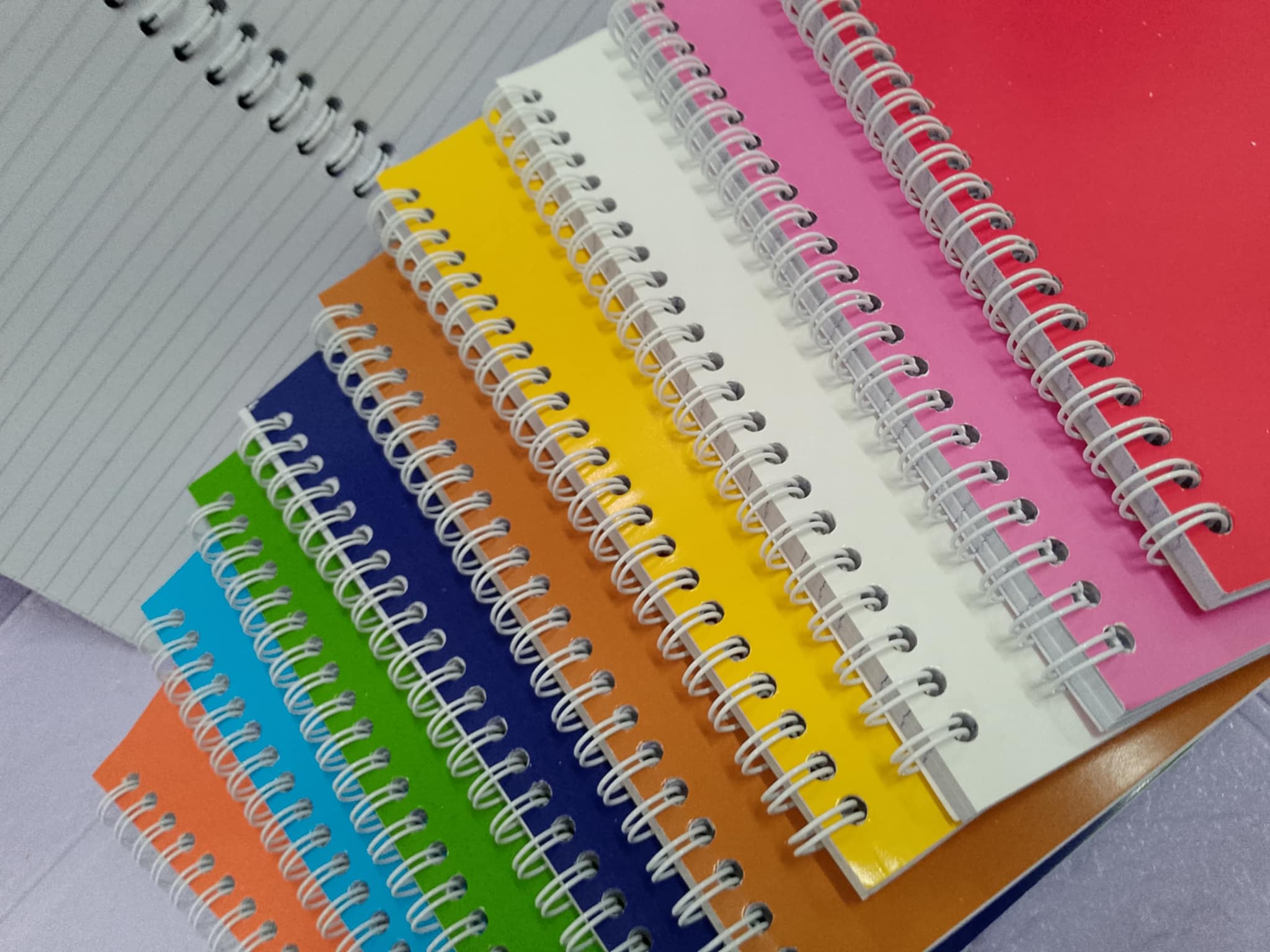 1Bundle(10pcs) Spiral Notebook 10 Color Available With And Without ...