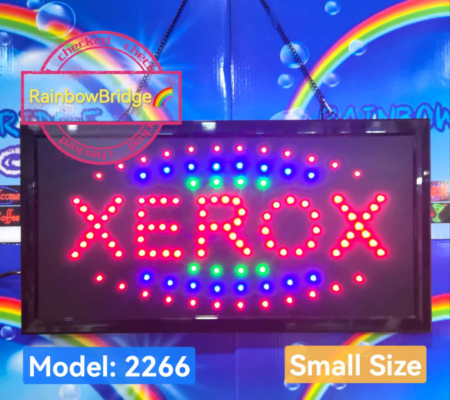 XEROX - RAINBOW BRIDGE LED SIGNAGE (Model: 2244 New-Small-Large) #SIZE ...