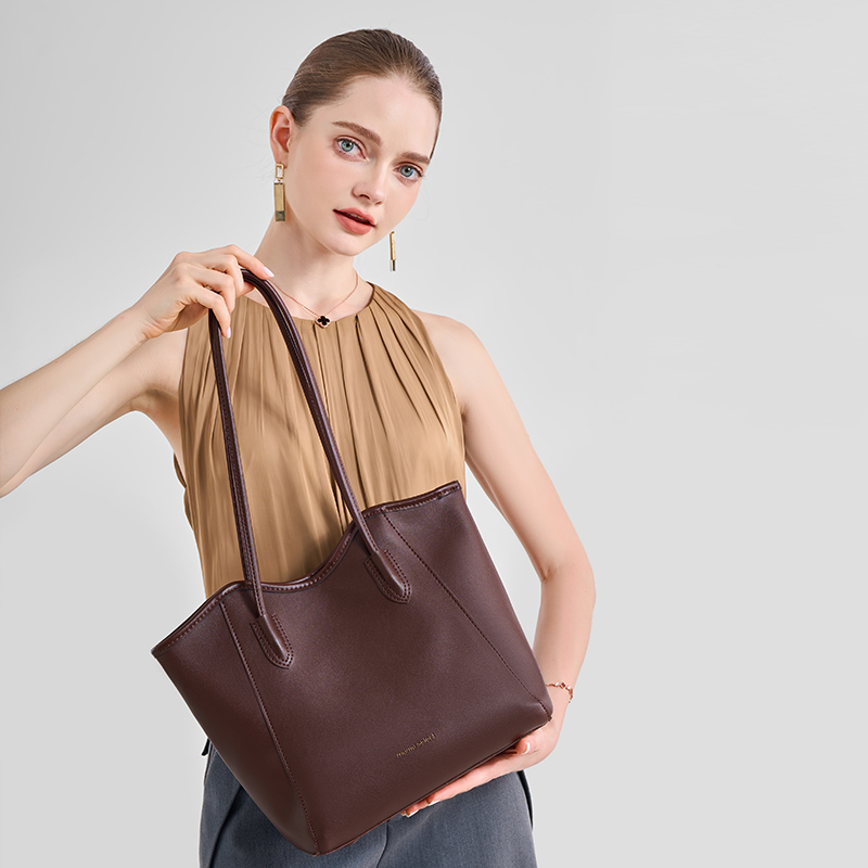 【Mumu Select】M830 PU Leather Women Medium Shoulder Bag With Compartment ...