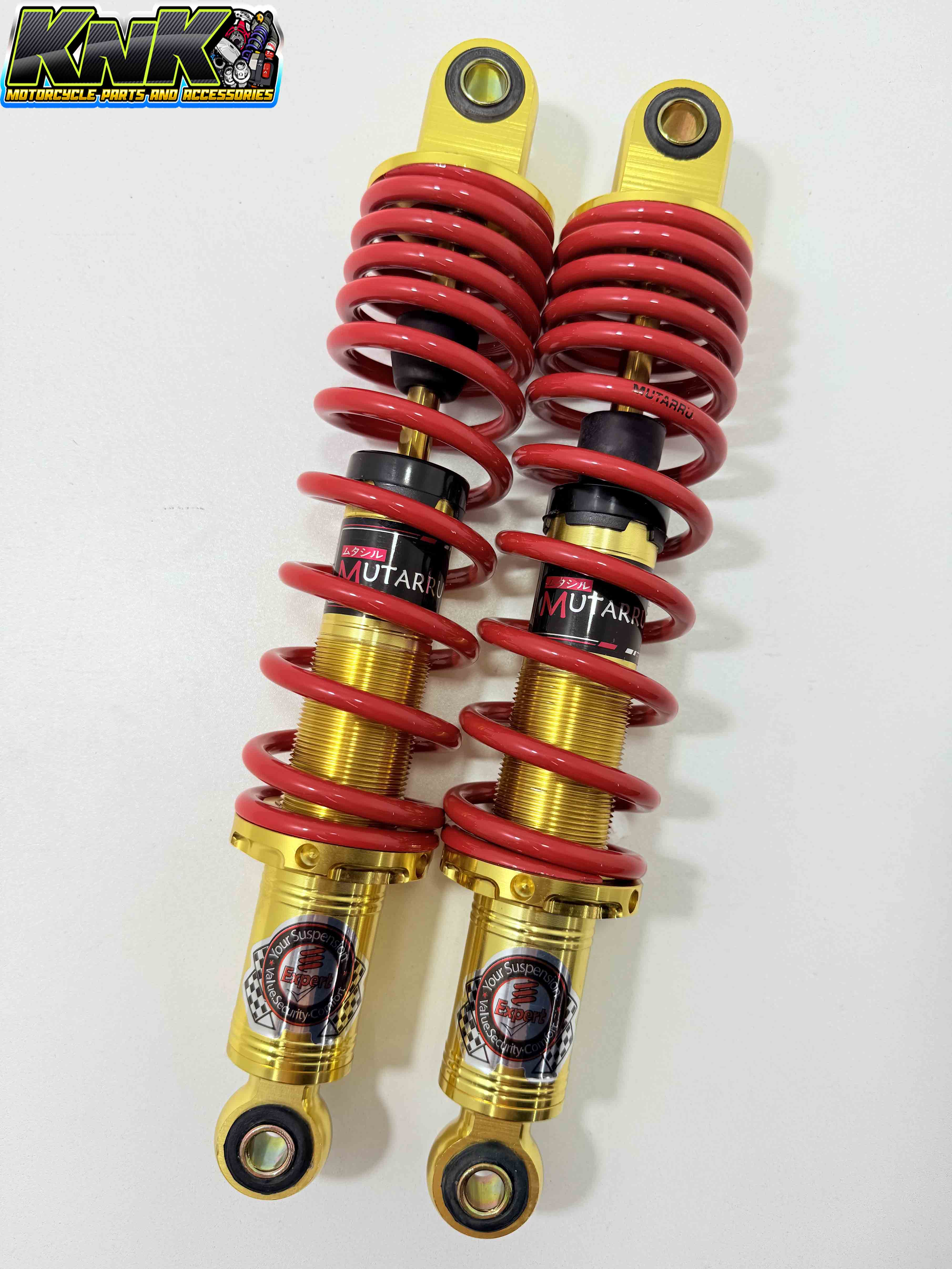 MUTARRU THAILAND DUAL SHOCK ABSORBER 310mm GOLD SERIES FOR WAVE 125 XRM ...