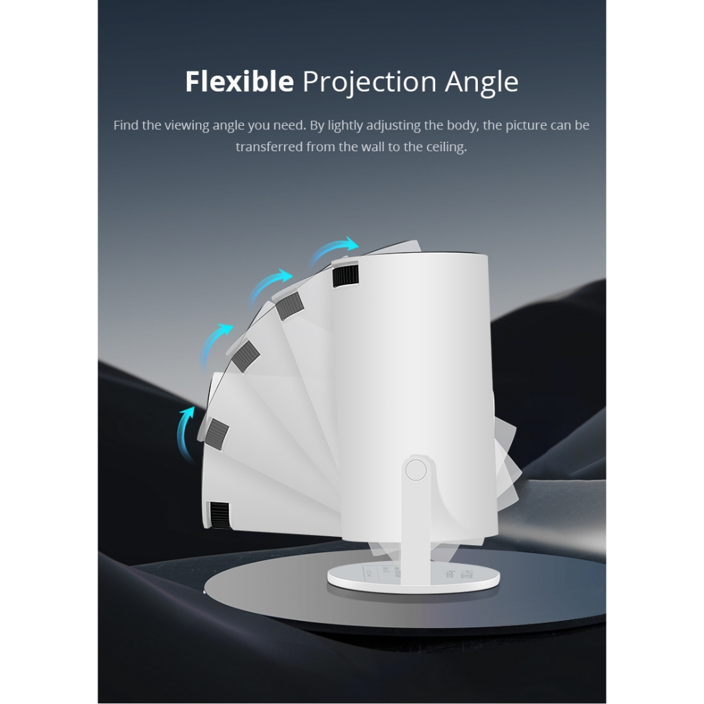 Monoz HY300 Aura Vision Smart Projector 4K | Android 11 | WiFi ...