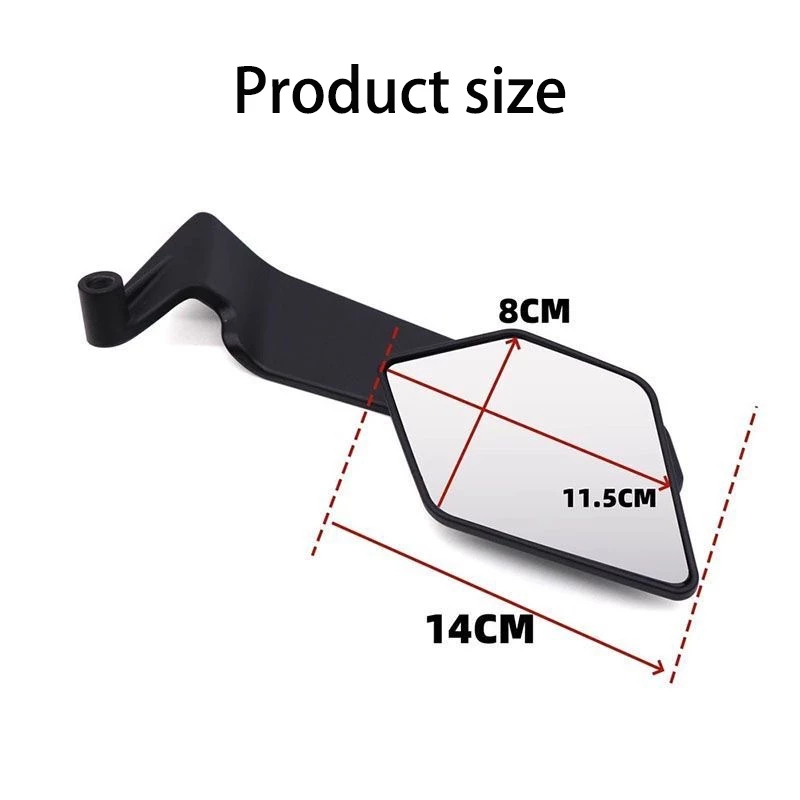 Wind Wing Rotating V5 Side Mirror Alloy Stem Universal 14*8Cm ...