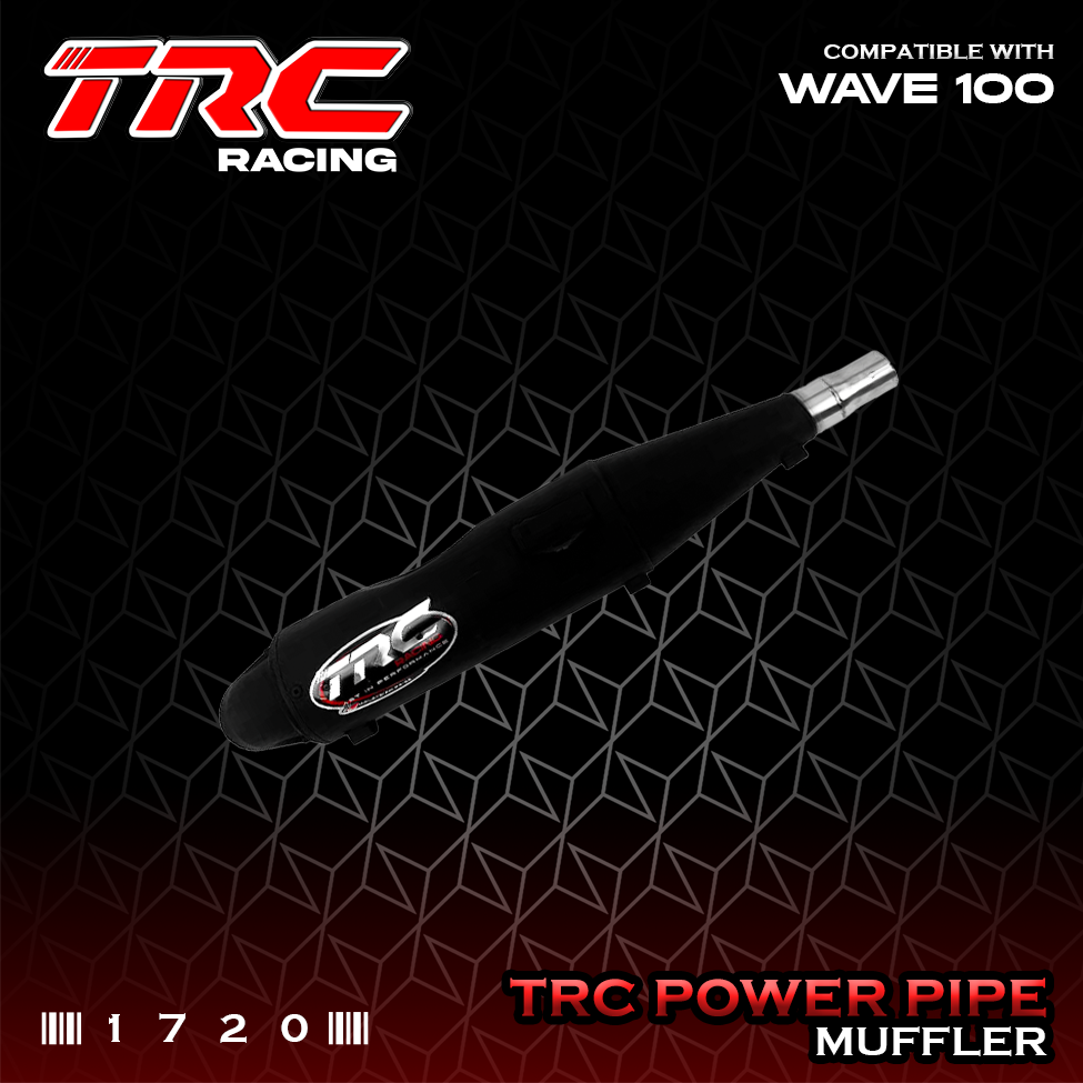 TRC Racing Wave 100 Stock Power Pipe Muffler Exhaust with Removable ...