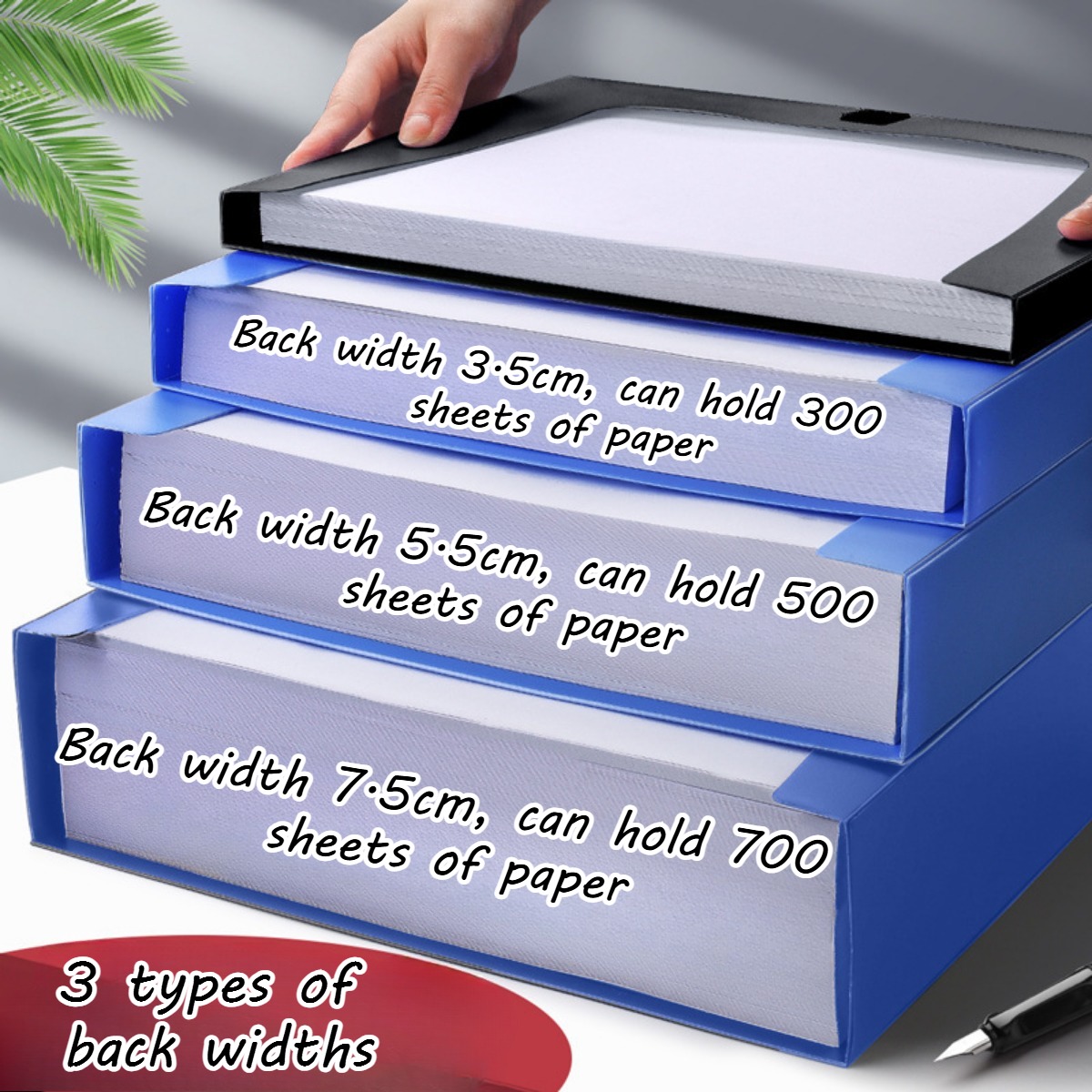 File Case Long/A4 Document Organizer Long Size Bond Paper Organizer PP ...