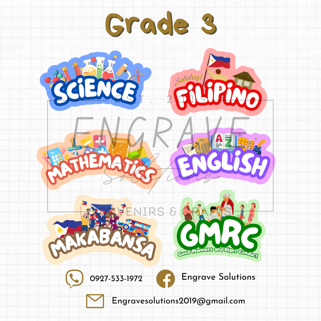 SUBJECT STICKER - MATATAG CURRICULUM | Shopee Philippines