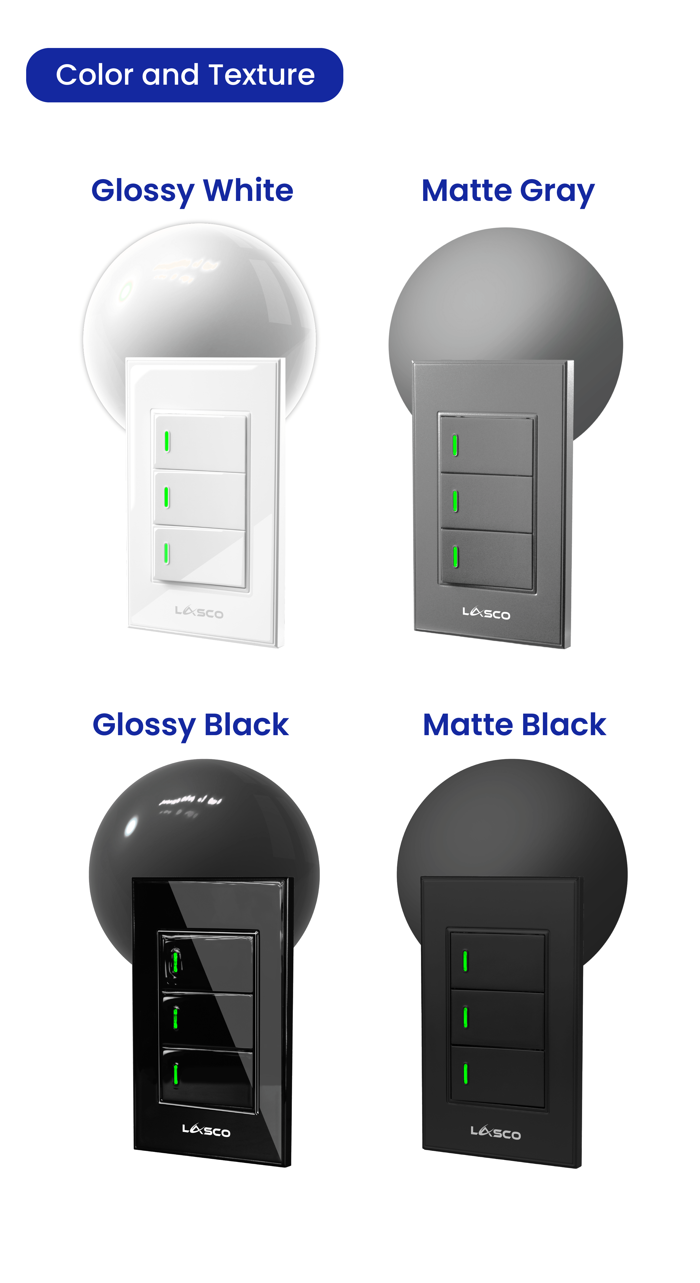 Lasco 2 Gang Mechanical Wi-Fi Wall Switch (White, Black, or Gray ...