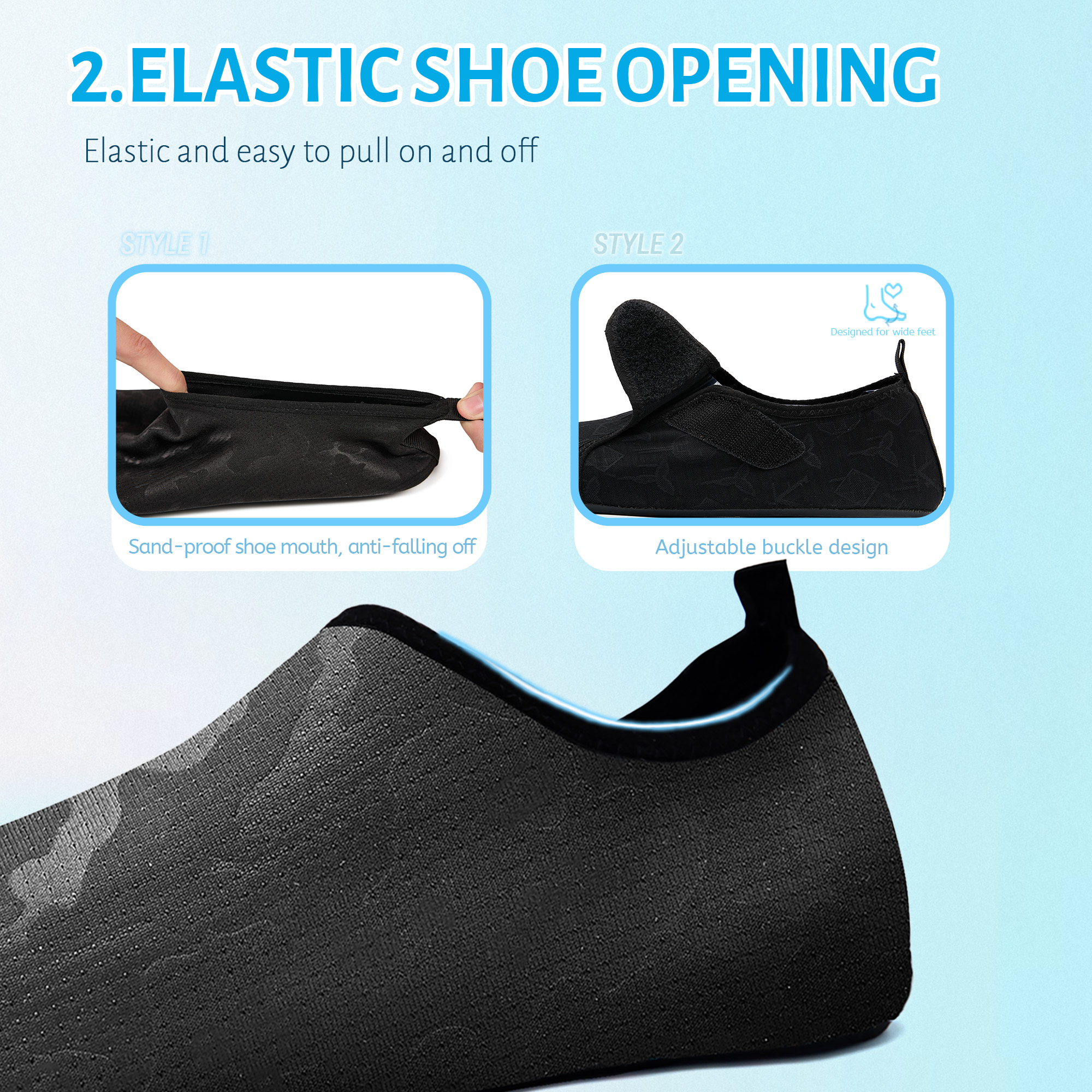 JEKO Women&Men Aqua Shoes,Quick-Dry Rubber Non-Slip Breathable Water ...