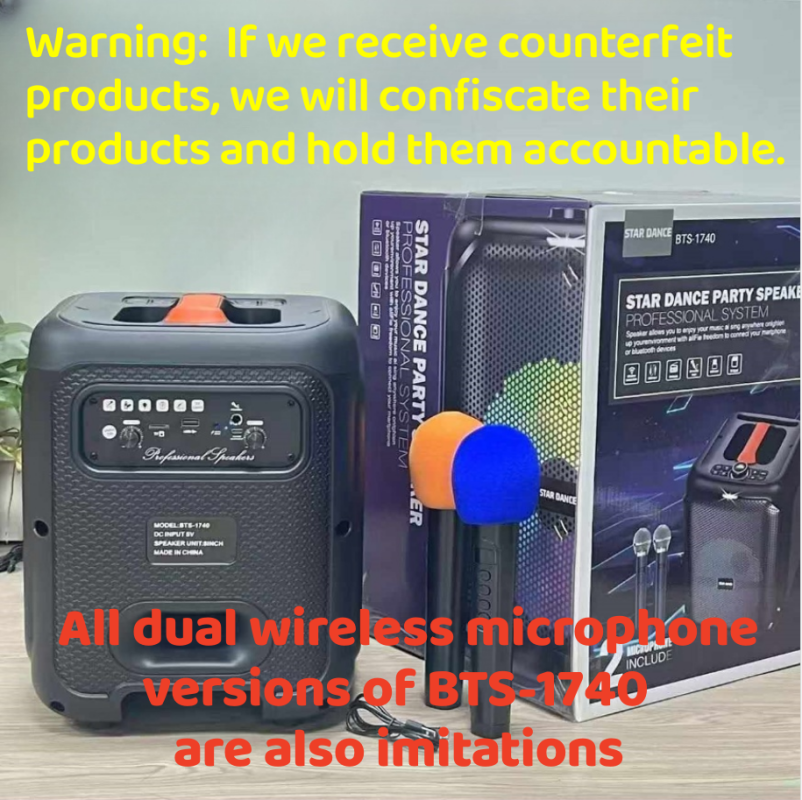 BTS 1740 speaker with mic Bluetooth ikaraoke box party Magic Sound ...