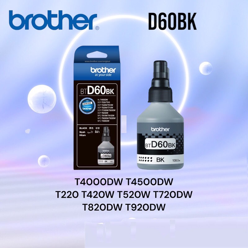 Genuine Brother BTD60BK BT5000 Ink Original DCP-T220 DCP-T310 DCP-T420W ...