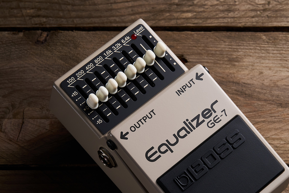 BOSS GE-7 Graphic Equalizer 7-band EQ 100Hz-6.4KHz Guitar Effect Pedal ...
