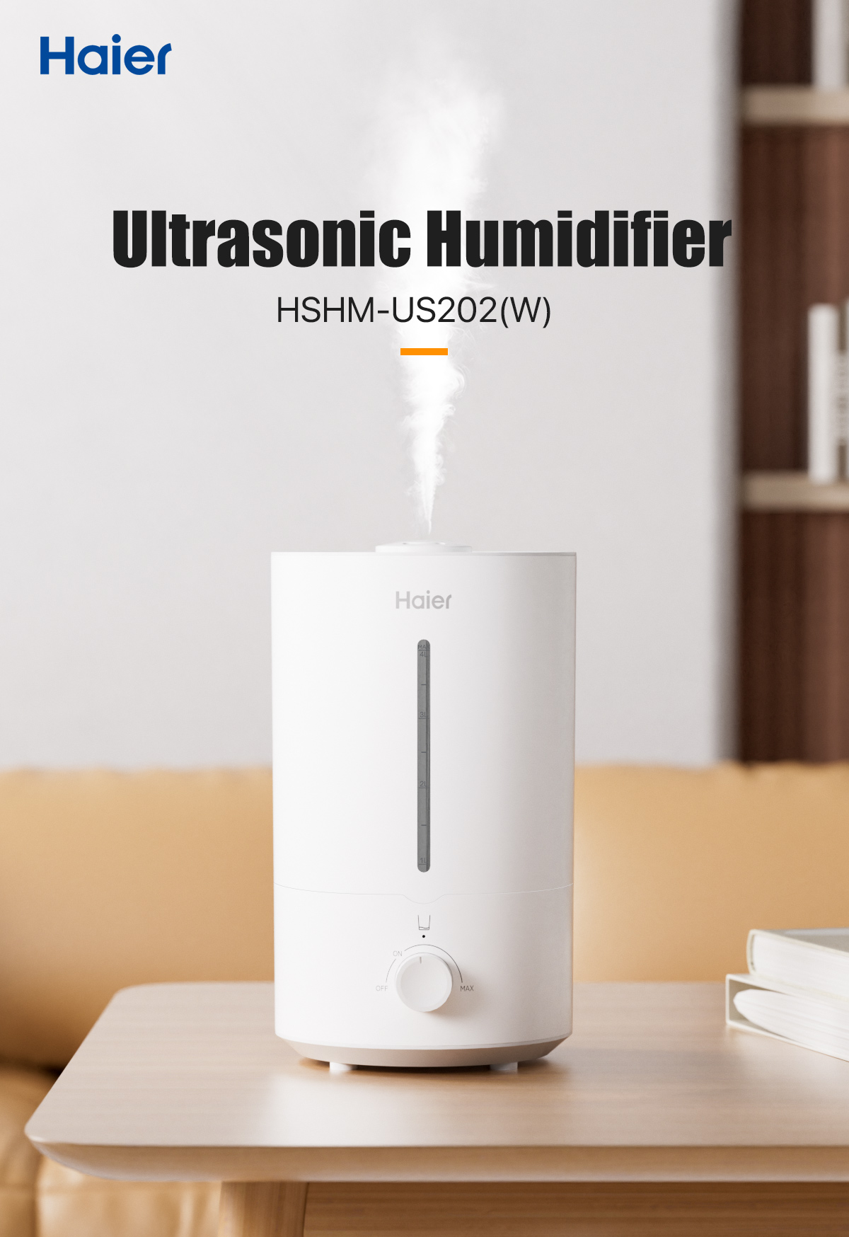 Haier US202 Ultrasonic Humidifier Air Purifier Household Bedroom ...