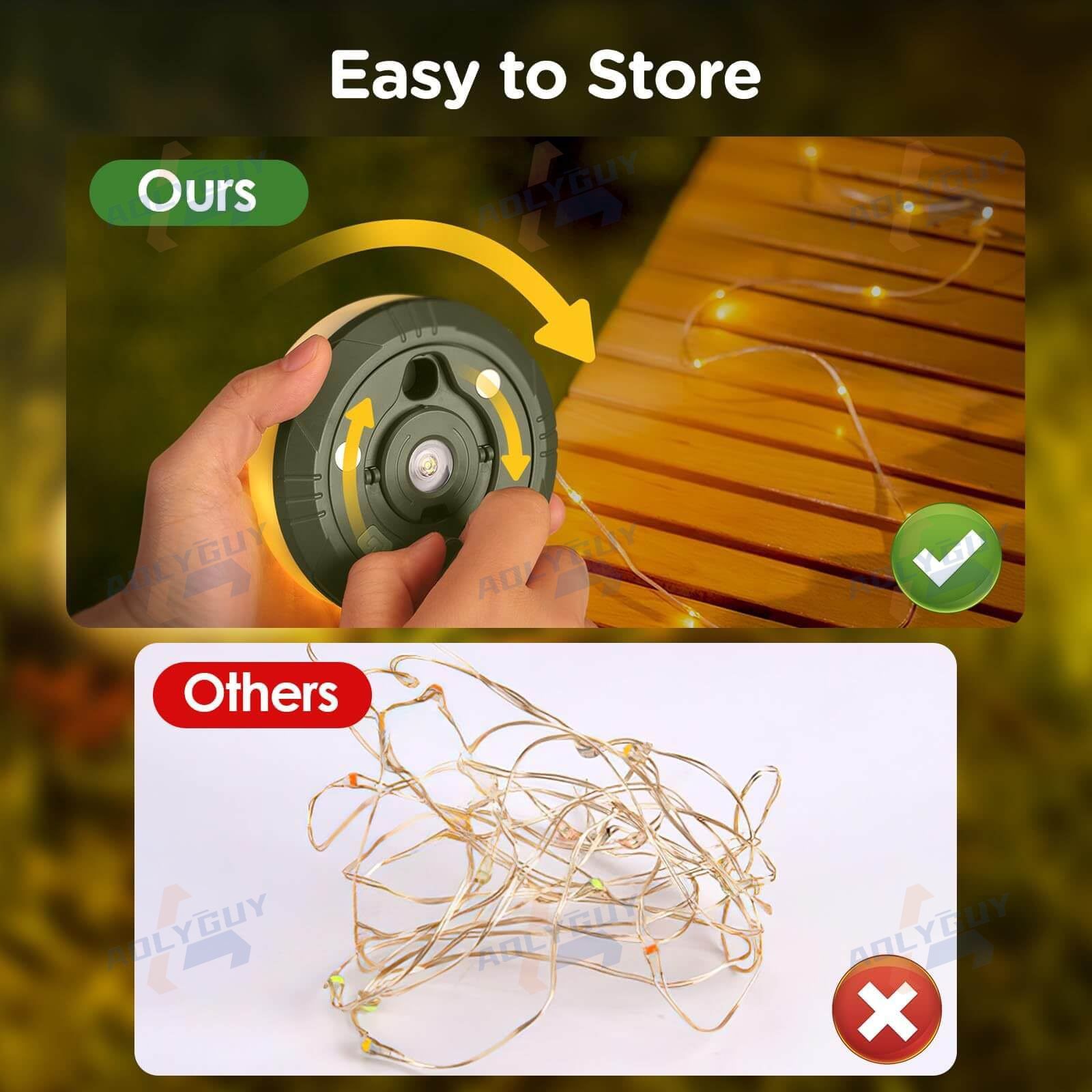 Ultra Bright Camping Light Rechargeable LED Atmosphere Light Magnetic ...