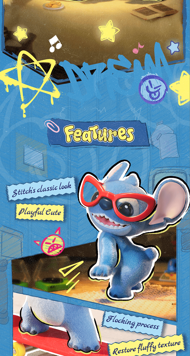 TOP TOY Disney "Hello, Stitch" Series Figures Blind Box Collective Toy ...