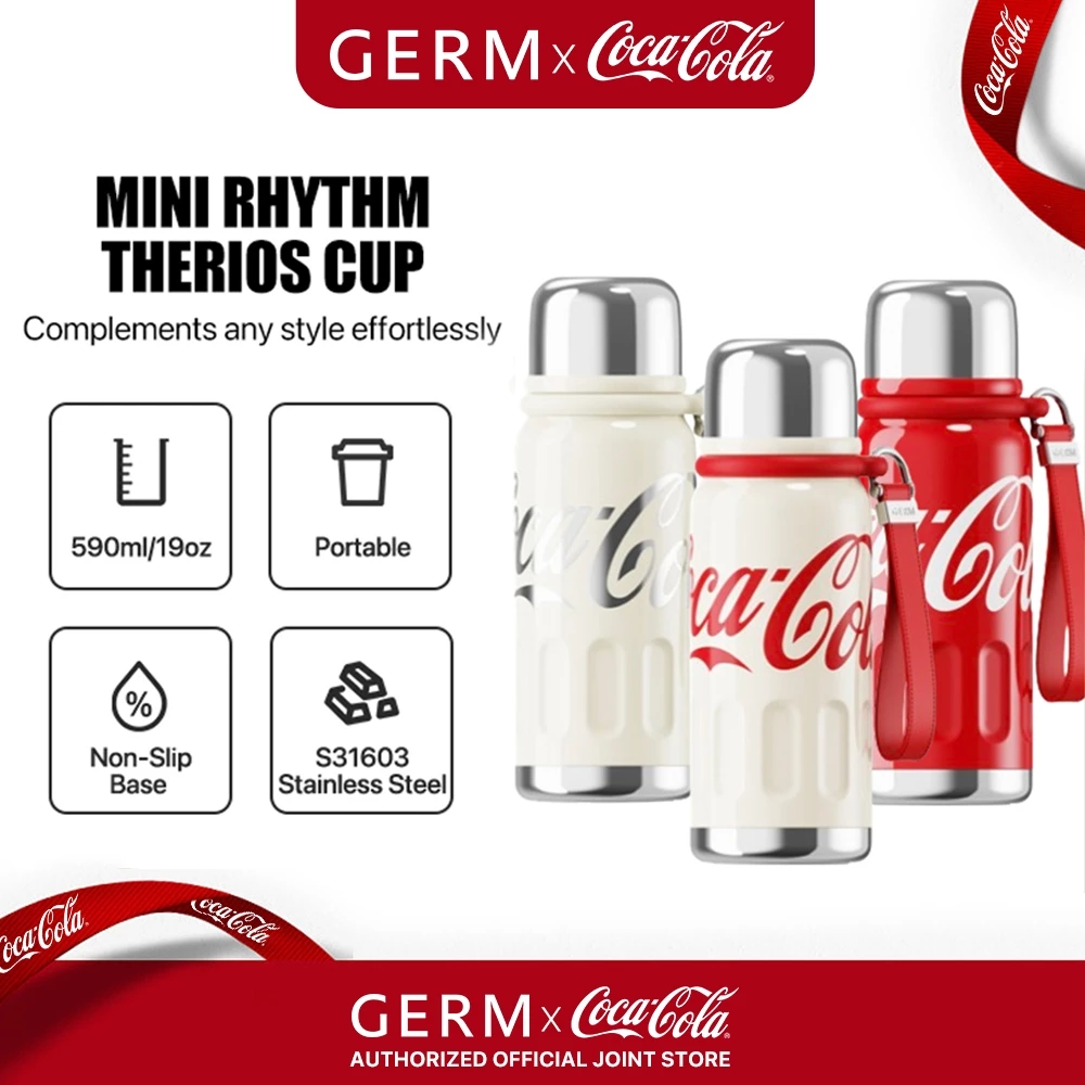 GERM X Coca-Cola B86 Thermos Cup Double Wall Hot & Cold 316 Grade Stainless Steel Tumbler 800ML ...