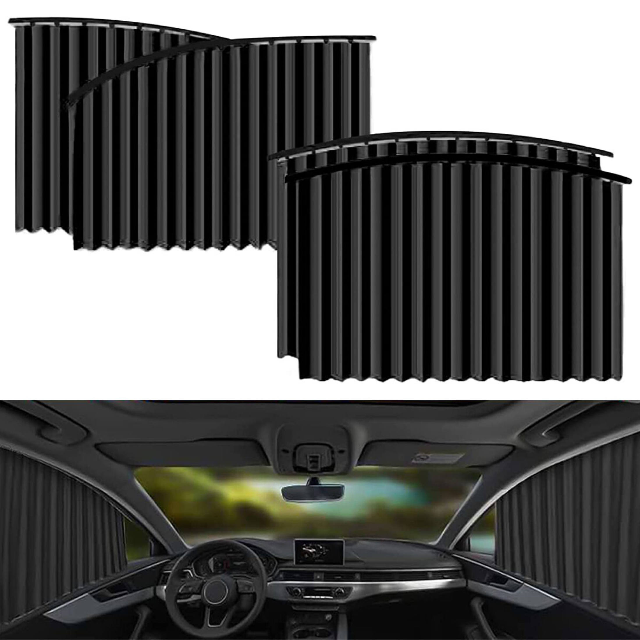 4PCS Universal Car Curtain Side Window Magnetic Car Windshield Sun ...