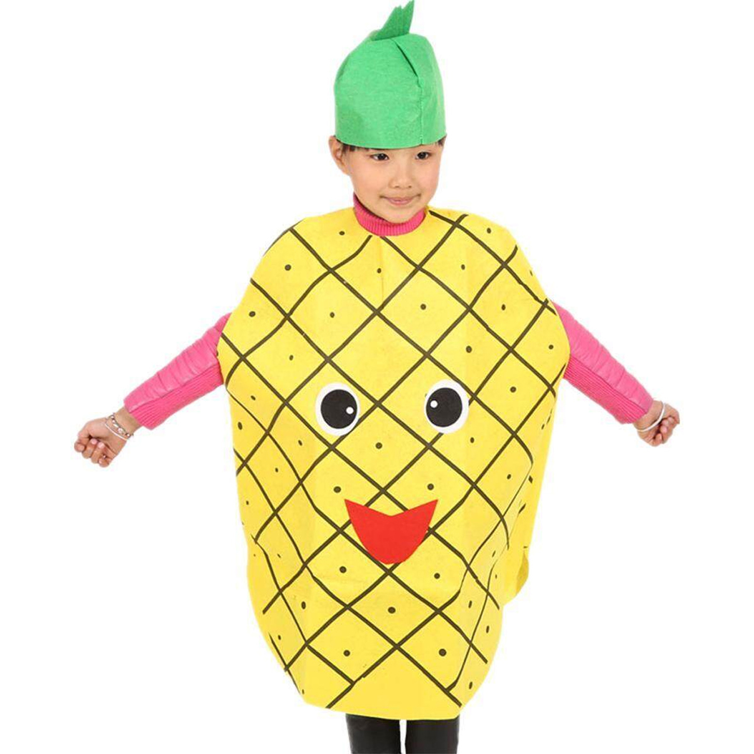 Nutrition Month Pineapple /Pinya Kids Costume Non-woven Fabric Fruit ...