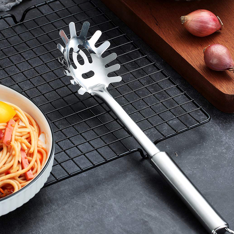 Stainless Steel Spaghetti Spoon Pasta Spoon With Teeth Kitchen Cooking ...
