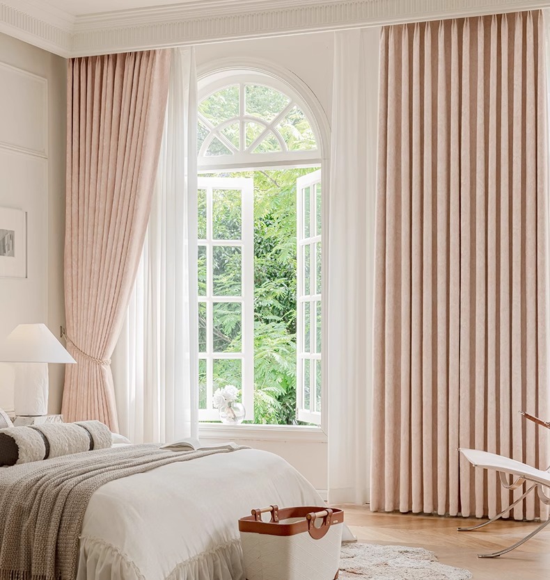 French Retro Aesthetics Blackout Curtain for Window Makapal Bedroom ...