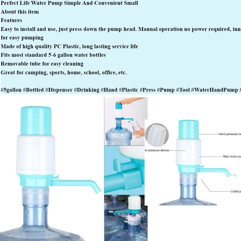 Perfect Life Water Pump Simple And Convenient Small | Shopee Philippines