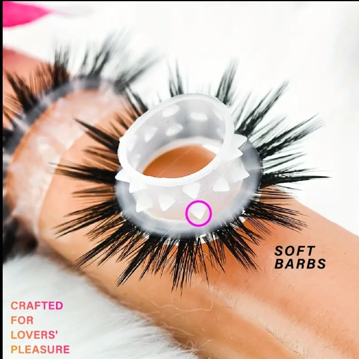 Rambutan Silicone Made Pilik Mata ng Kambing BolitasSensual Toys Ring ...