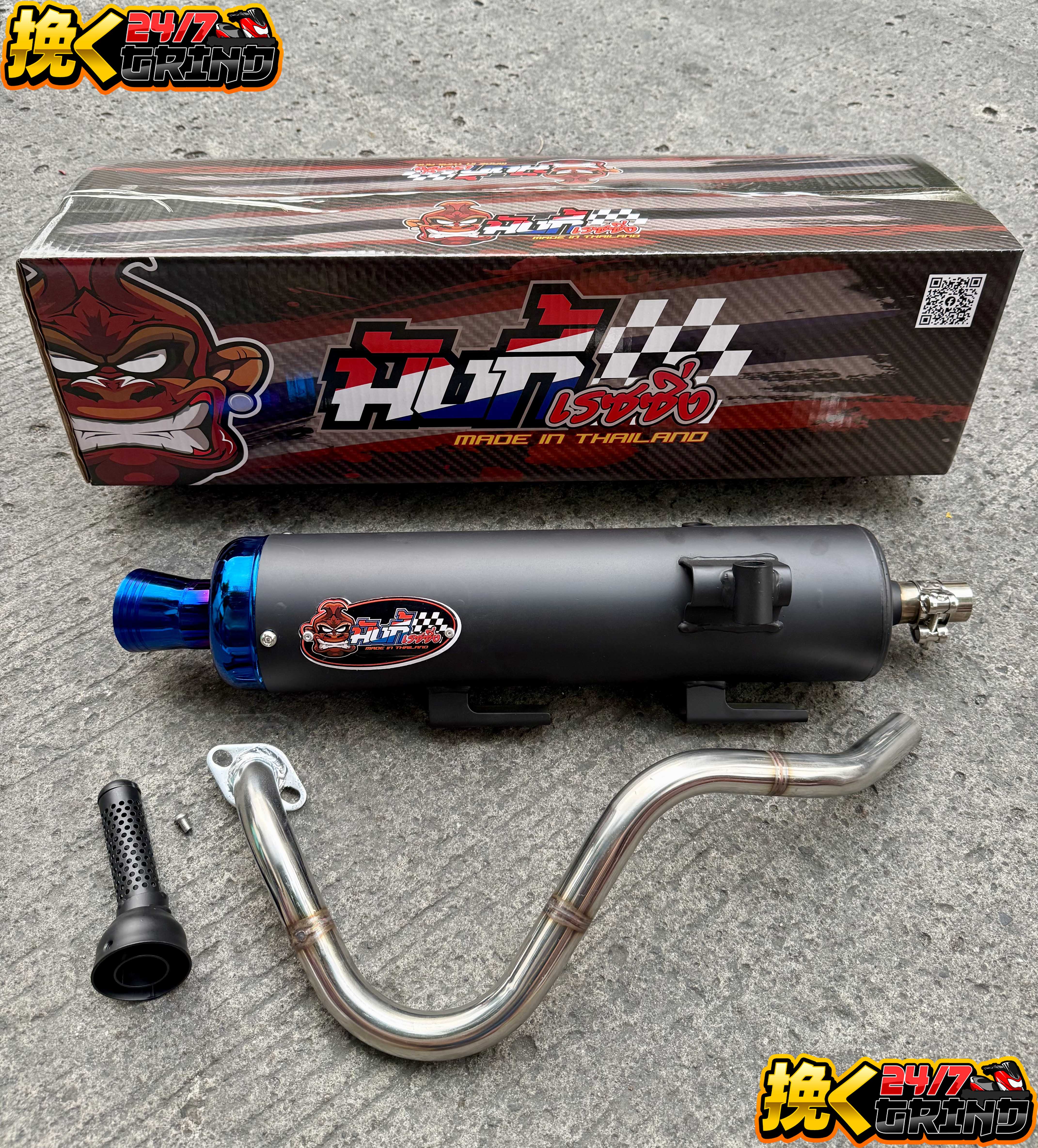 MT8 PIPE FOR CLICK v2 125i/150i (STAINLESS TIP) ORIG THAILAND MADE ...