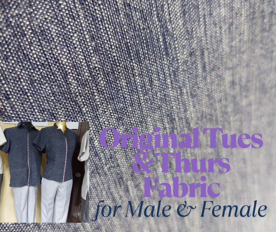 2025 Original MALE (M) DepEd Teachers Uniform Fabric cloth with the ...