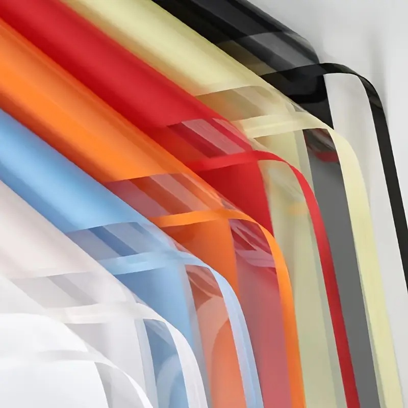 20pcs丨Flower Bouquet Wrapping Paper Transparent Border Wrapping Paper ...