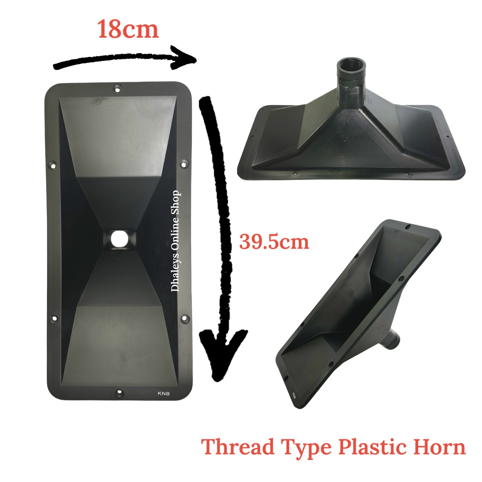 Tweeter Horn 7 x 15" Horn Plastic Thread Type for tweeter Driver Unit ...